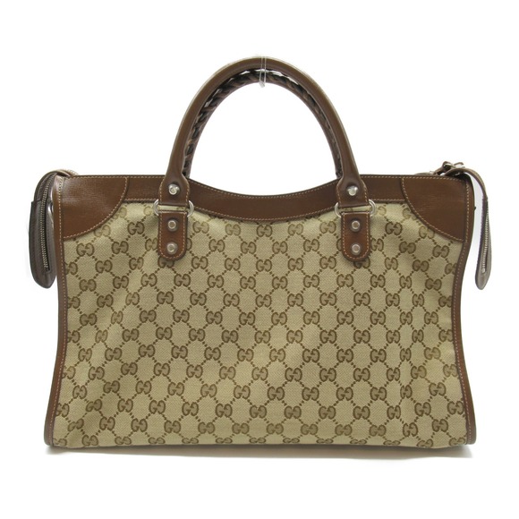 Gucci | Bags | Gucci Hacker Gg 2way Brown Tan Shoulder Project Bag ...